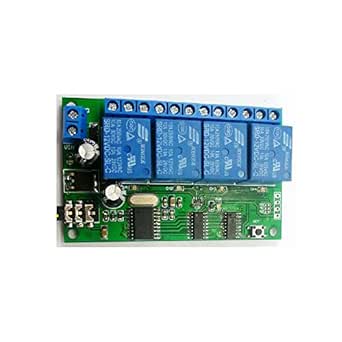 Amazon.co.jp: DTMFトーン信号デコーダリレー、 AD22B04 12V 4チャネルDTMFトーン信号デコーダーリレー 電話リモコンPLC AD 22 B 04 DC 12 V ...