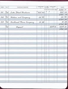 Amazon.com : ABC Check Registers for Deskbook Checks - Set of 5 Books ...