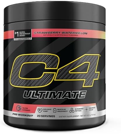 Amazon.com: C4 Ultimate Pre Workout Powder Watermelon - Sugar Free ...