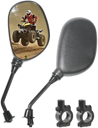 Amazon.com: UBOG Motorcycle Mirrors,ATV Mirrors for Handlebars,ATV Rear ...