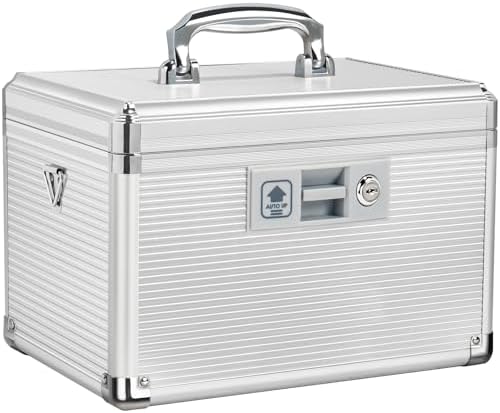 Amazon.com: Lockbako Medicine Lock Box with Key, Alluminum Alloy Box ...