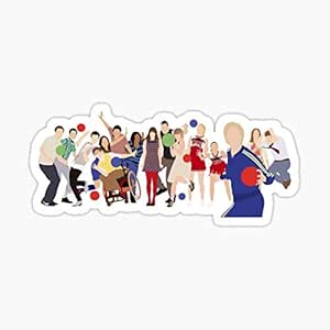 Amazon.com - Set of 3 - Glee Characters Sticker - Sticker Graphic ...