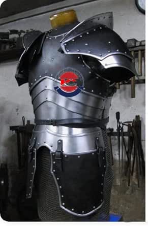 Amazon.com: Medieval Knight Warrior Chest Armour Jacket SCA LARP ...