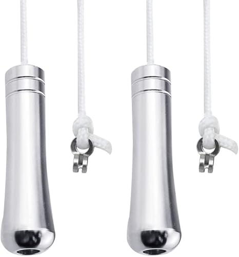 NewZC 2 Pcs Bathroom Light Pull Cord Handle with 150cm Nylon Pull Cord ...
