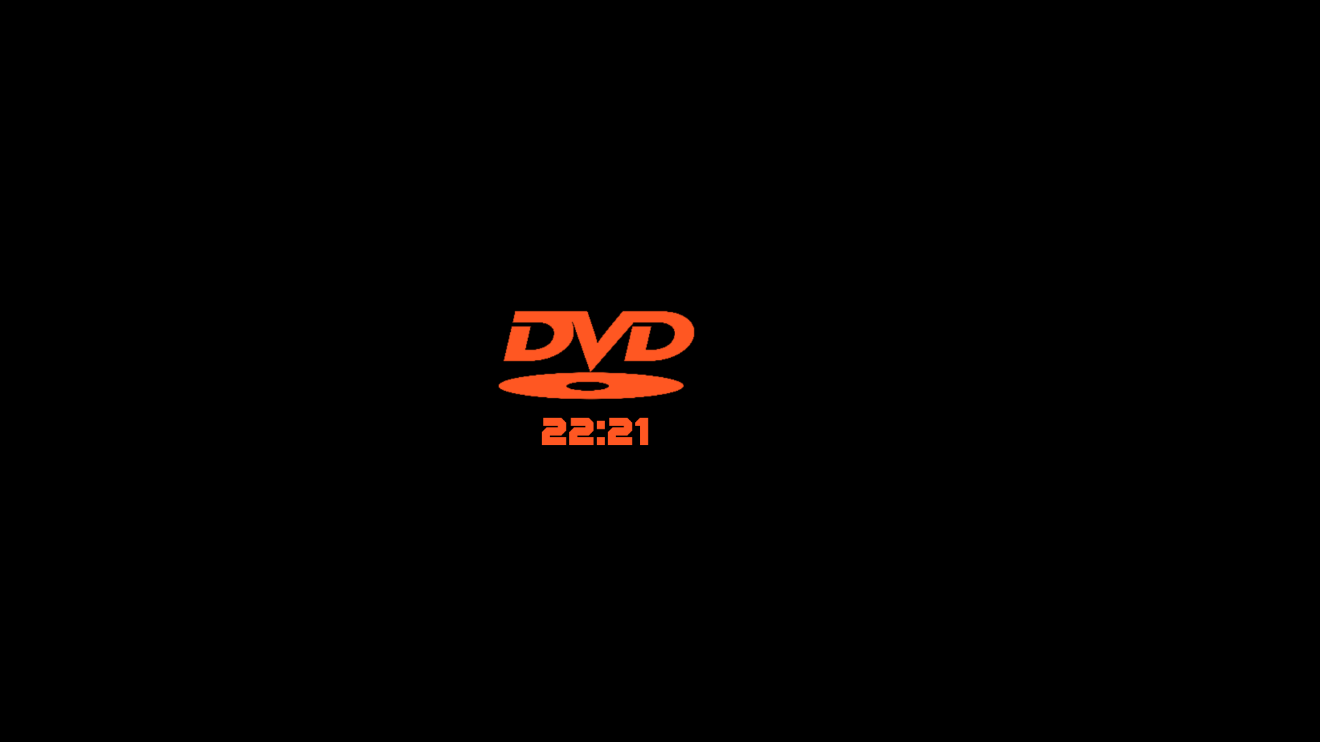 Bouncing DVD Logo Screensaver, Bouncing DVD Clock Screensaver, DVD Standby Clock, Big Clock, TV ...