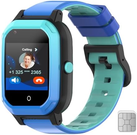 Amazon.com: MJVV 4G GPS Smart Watch for Kids GPS Tracker Phone Watch ...