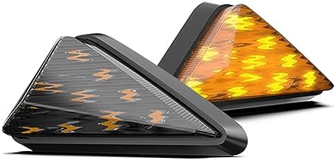 ATORAY Yellow Flush Mount Smoked 9 LED Turn Signal Light Bike Indicator ...