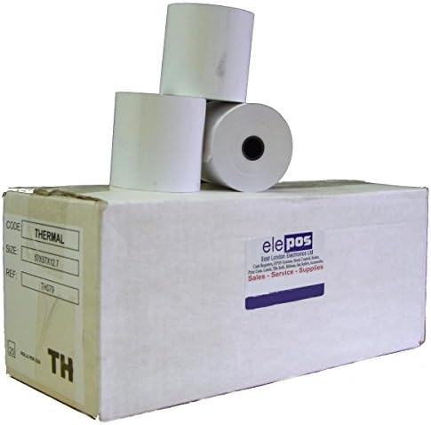 57mm x 57mm Thermal Till Rolls 40 Rolls in a Box : Amazon.co.uk ...