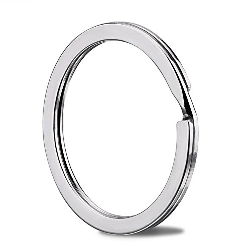 IMPRINT Round Shape Key Rings 30 MM Dia, Flat Key Chain Rings Metal ...