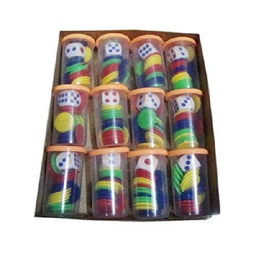 Buy AES Plastic Ludo Coin with 6 DICE , Pack of 6 Ludo Coins ( 2*2*1 ...