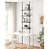 Amazon.com: ALLZONE Adjustable Tall Narrow Bookshelf for Bedroom, 4 ...