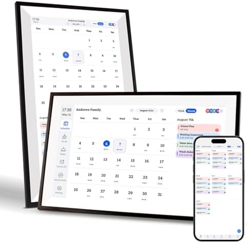 Amazon.com: eLinkSmart 15.6" Touchscreen Smart Family Planner, AI Photo ...