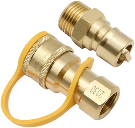 Amazon.com: 1/2" Gas Quick Connect Kit, Disconnect Connector with Male ...