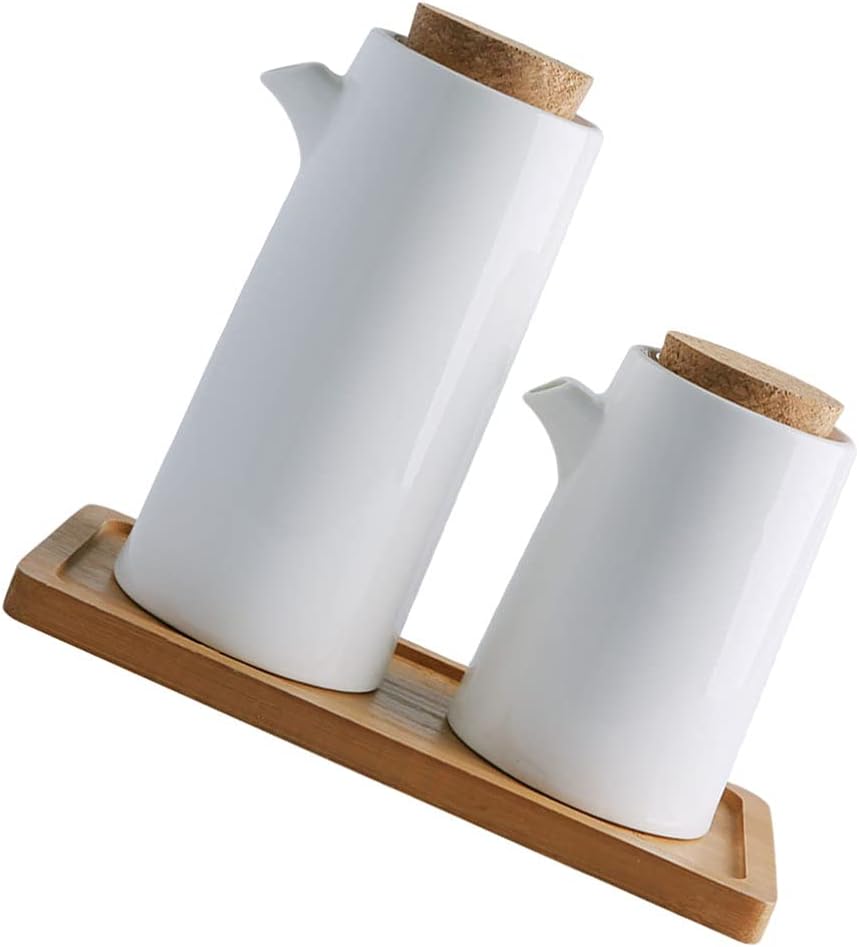 Amazon.com: CALLARON Oil Dispenser Ceramic Seasoning Dispenser Bottle ...