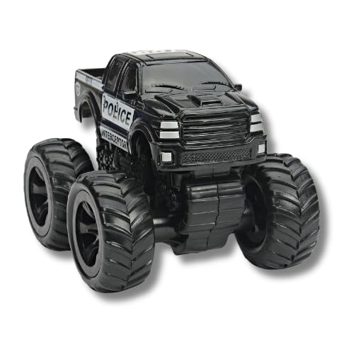 WooZee.. Monster 4X4 Half Body Police Truck Toy | Friction Powered ...