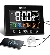 Amazon.com: Geevon Digital Atomic Alarm Clocks for Bedrooms with ...