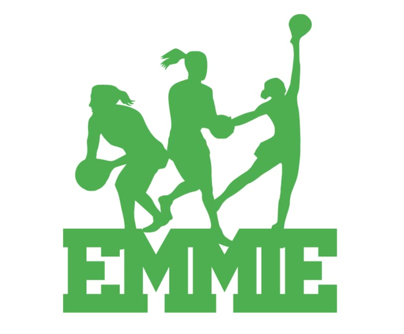 Personalised Netball Card Cake Topper, Birthday, celebration. : Amazon ...