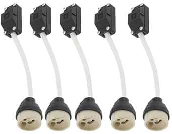 RTNLIT GU10 Lamp Holder, GU10 Ceramic Bulb Holder with Junction Box ...