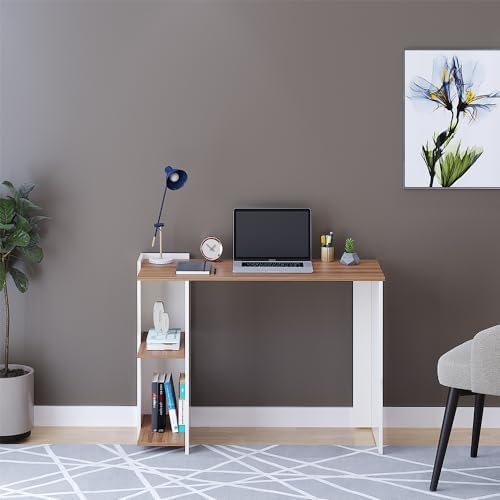 FURNEASER Lumia Engineered Wood Study Table, Workstation, Computer ...