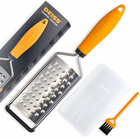 Deiss PRO Coarse Grater & Hand Held Cheese Grater - Sharp Stainless ...