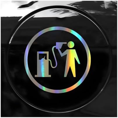 Amazon.com: Osilly 3PCS Car Reflective Fuel Tank Stickers, Funny ...