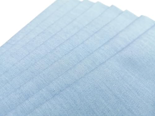 Amazon.com: Precut Thin Poplin Denim Fat Quarters Quilt Squares ...