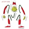 JQTOP Christmas Tree Topper - Elf Head/Arm/Leg for Christmas Tree Stole ...