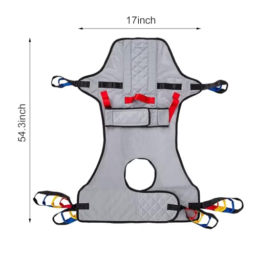 Buy Hoyer Lift Sling,Full Body Patient Lift Slings with Commode Opening ...