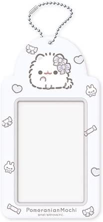 Amazon.co.jp: Pomeranian Mochi Cheki Holder Trading Card Case White ...