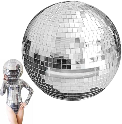 Amazon.com: Disco Ball Helmet, Mirror Ball Hat, Sparkling Disco Ball ...