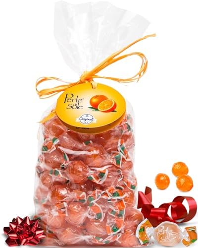 Amazon.com : Perle di Sole Italian Hard Candy - Assorted Orange ...