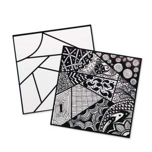 Amazon.com: Zen Doodle Velvet Art 6" Starter Squares : Arts, Crafts ...