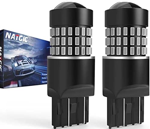NATGIC Red 7443 7444NA 7440 7440NA LED Bulbs 1800LM 3014SMD 78-EX ...