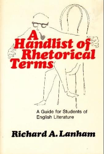 Amazon | Handlist of Rhetorical Terms | Lanham, Richard A. | Words ...