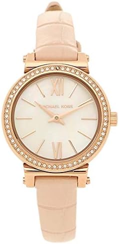 Amazon.co.jp: [マイケルコース]時計 レディース ソフィー 25MM クォーツ ホワイト ピンク MICHAEL KORS ...