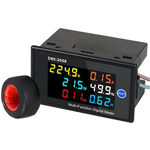 MYADDICTION LCD AC Panel Meter Volt Current Voltmeter Ammeter Display ...
