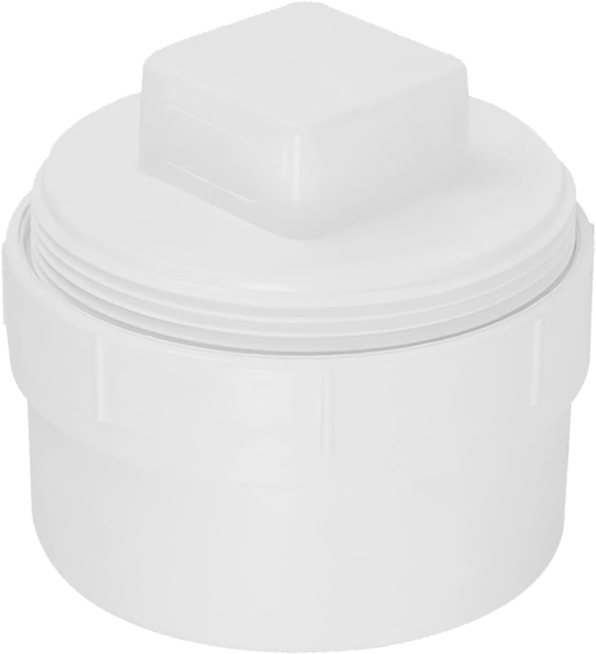 Amazon.com: 4" PVC Sewer Flush Cleanout Cap,PVC Sewer Cleanout Adapter ...