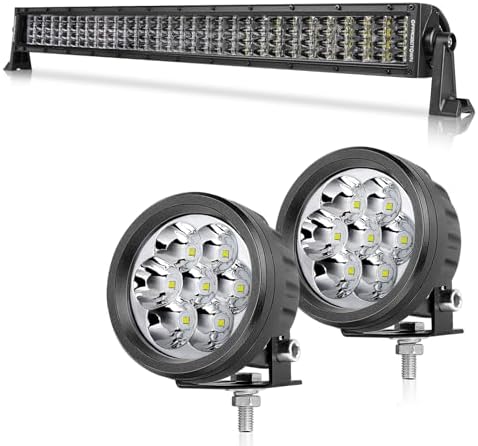 Amazon.com: OFFROADTOWN 30 Inch LED Light Bar with Round LED Lights ...