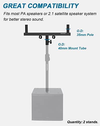 Snapklik.com : Vondynote Dual Speaker Pole Mount Speaker Mounting Fork ...