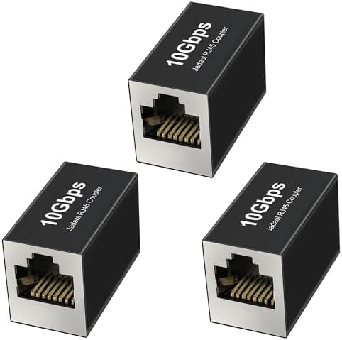 Amazon.com: Jadaol [UL Listed] RJ45 Coupler 10Gbps Shielded, Gold ...