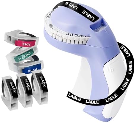 Amazon.com : YOULABLE Embossing Label Maker with 6 Tapes, 3D Embosser ...