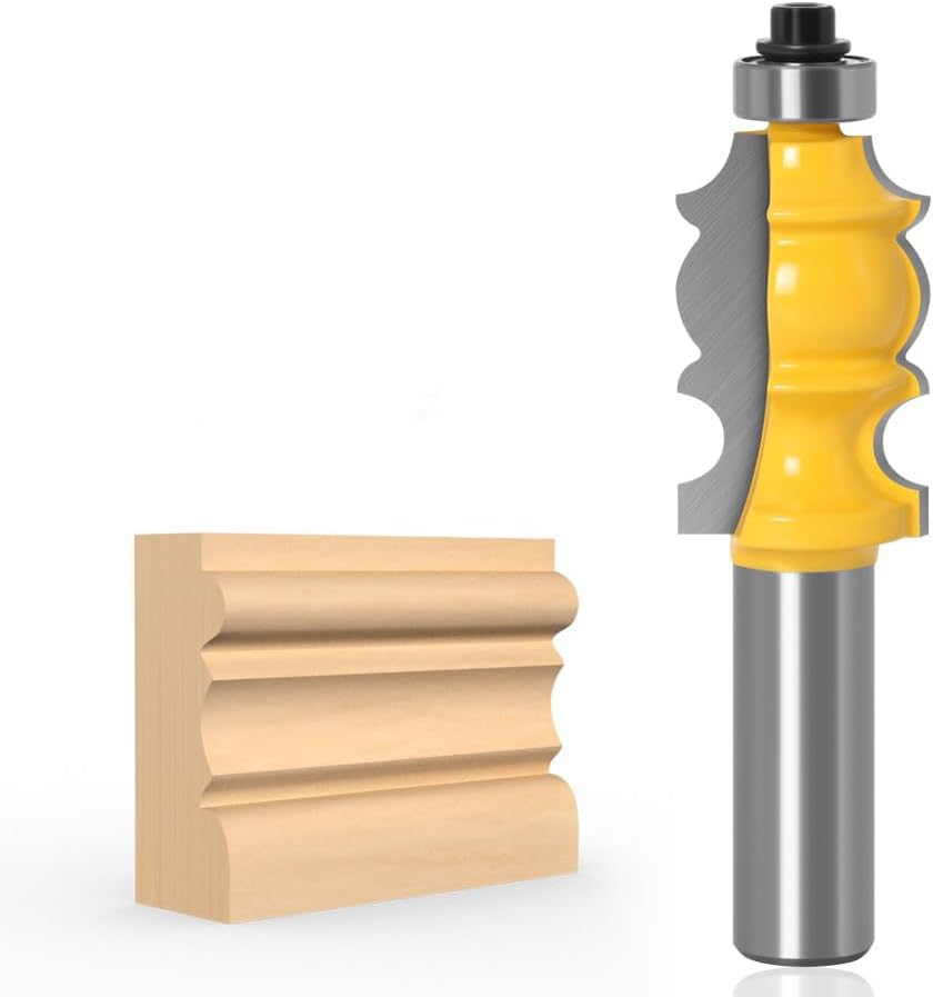 WSOOX Architectural Molding Router Bit with 1/2 Inch Shank 18 century ...