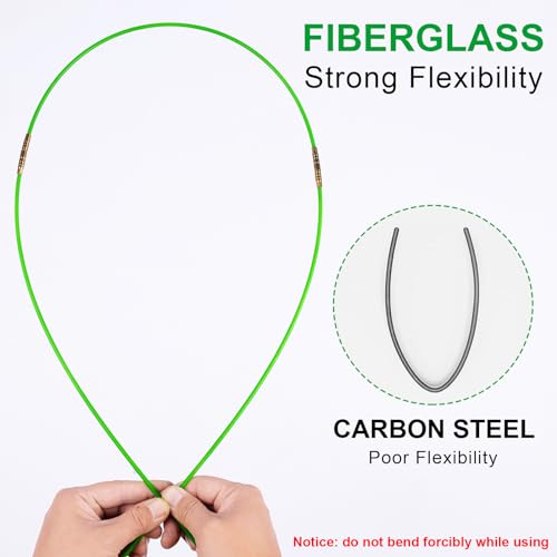 Snapklik.com : 14FT Wire Fish Tool Electrical Wire Snake Fish Tape Fish ...