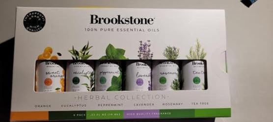 Amazon.com: Brookstone Essential Oil Herbal Collection | 100% Pure ...