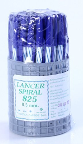 Amazon.com: Spiral 825 the Blue Pen Lancer 0.5 Mm (50 Pcs / Box ...