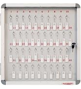 ALKOSIGN Key Cabinet for 100 Key-Chains with Laminated Back and Steel ...