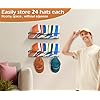 Amazon.com: KEETDY Metal Hat Racks for Wall Baseball Cap Organizer Fit ...