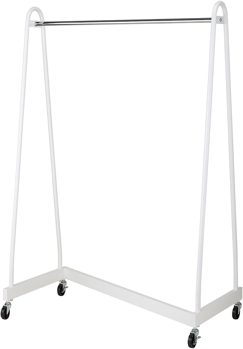 Amazon｜Zハンガーラック 1段 強化タイプ ホワイト 幅120×奥行66.5×高さ179cm 1台 【 ハンガーラック 業務用 組立 頑丈 高耐荷重 重量用 洋服掛け ストア ...