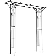 Amazon.com : Giantex 88inch Wood Garden Arbor, Wedding Arch for Outdoor ...