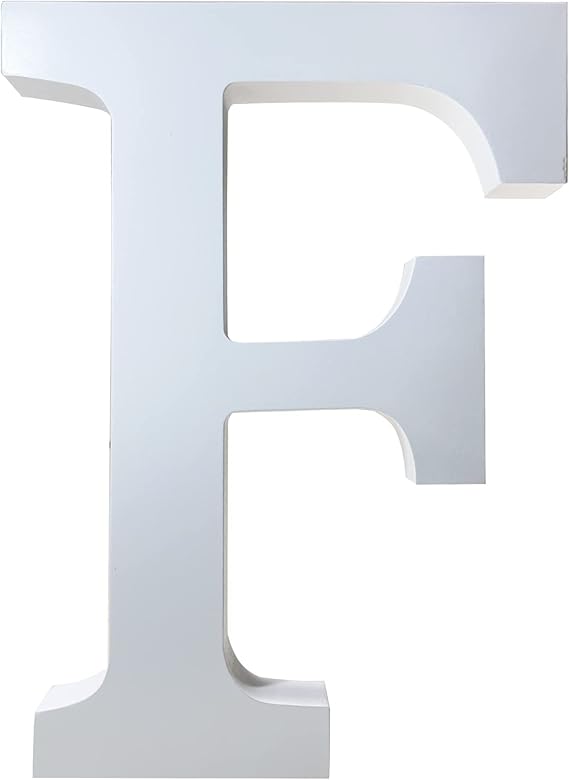 Amazon.com: Wooden Letters F,8 Inch Big Wooden Alphabet Letters ...